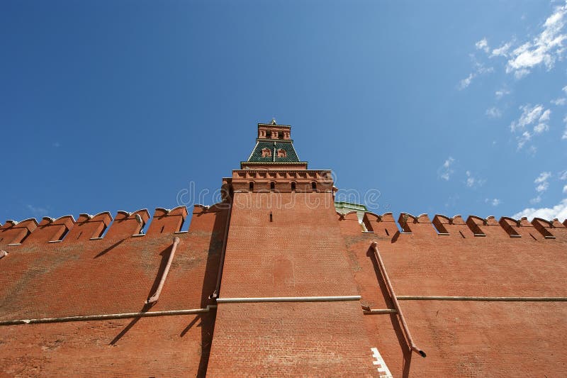Kremlin Wall, Moscow, Russia Stock Image - Image of destinations ...