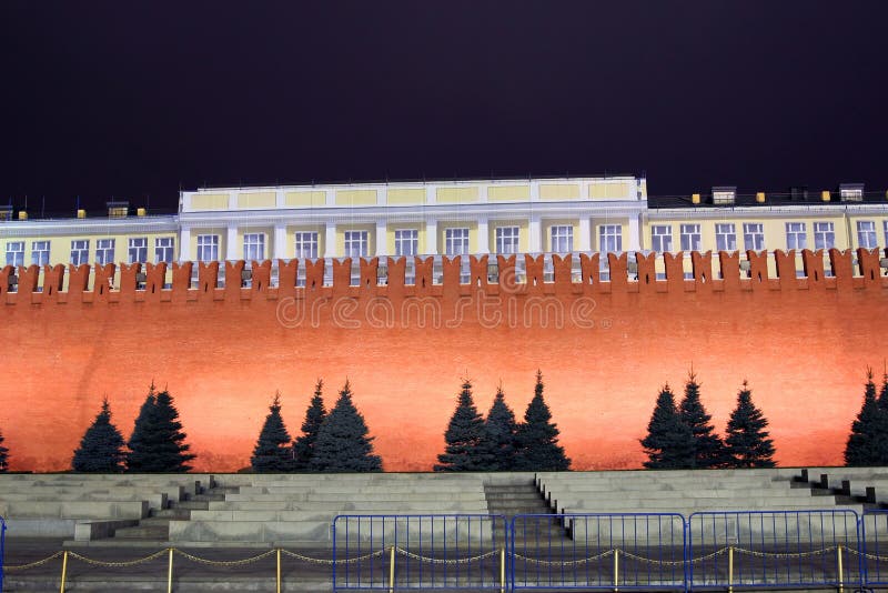 Kremlin Wall on Red Square in Moscow Stock Photo - Image of russia ...