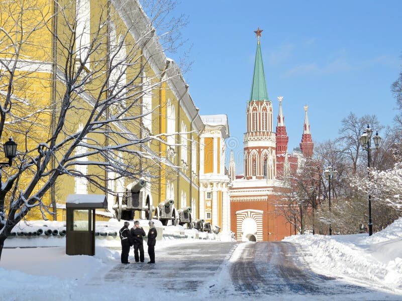 Kremlin in winter editorial photography. Image of white - 29135322