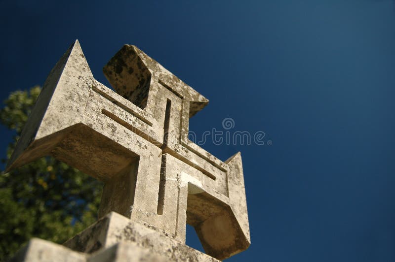 Kreuz stockbild. Bild von reue, kruzifix, stein, christus - 1098727