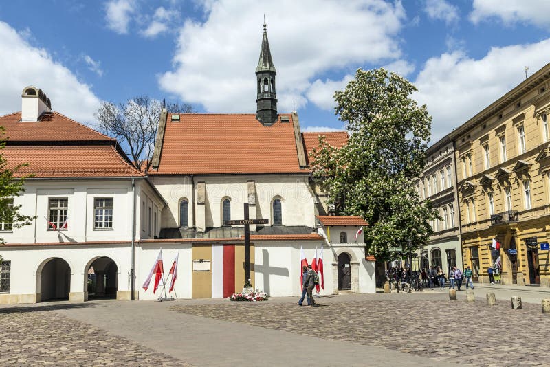 Kreuz von Katyn in Krakau redaktionelles foto. Bild von gedenken - 46290446