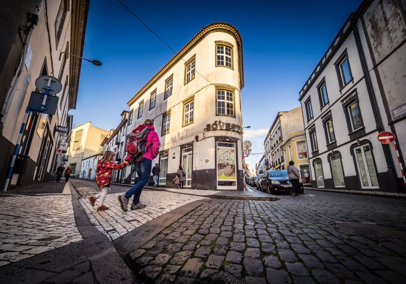 Ponta Delgada Azoren - 13. Juli 2019: Insel Von Faial Auf Dem Weg ...