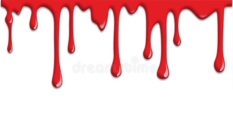 Krew Kroplowa Wyizolowana Na Biało Wzorzec Kropli Krwi Zdjęcie Stock ...