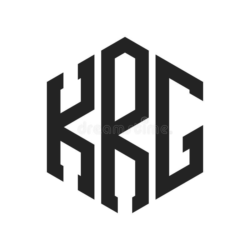 KRG Logo Design. Initial Letter KRG Monogram Logo Using Hexagon Shape ...