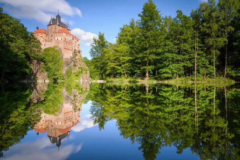 Kriebstein slott, Tyskland fotografering för bildbyråer. Bild av ...