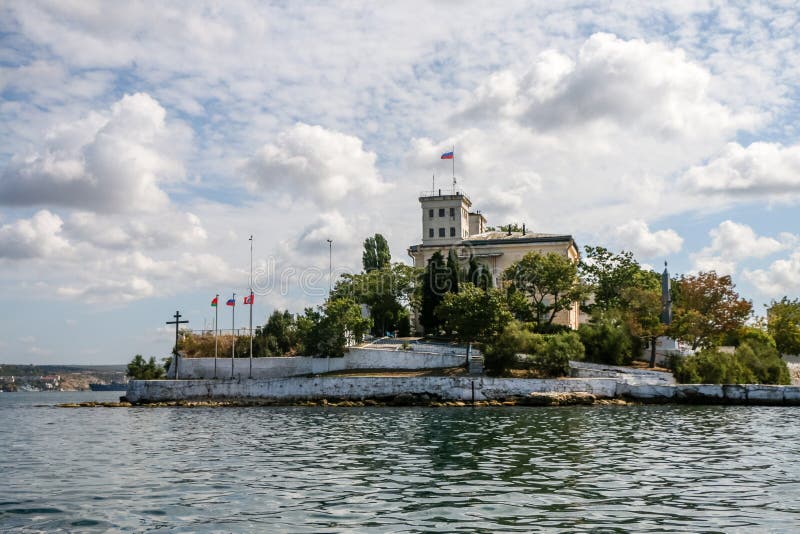 Sewastopol-Hafen. Ansicht Vom Meer Stockbild - Bild von geschichte ...