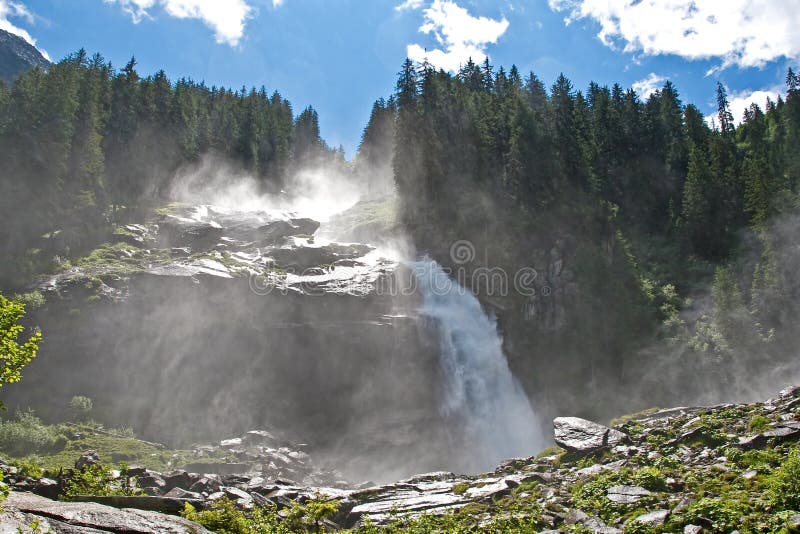 Krimml Waterfalls in Austria Stock Photo - Image of vacation, alps: 9968780