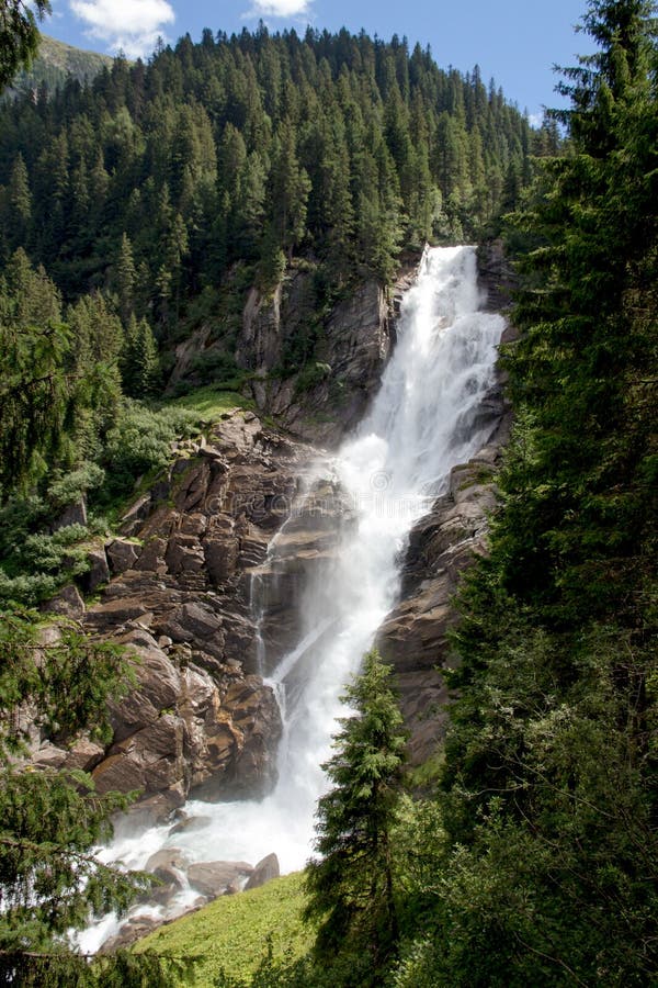 Krimml waterfalls stock image. Image of waterfalls, stone - 35125127