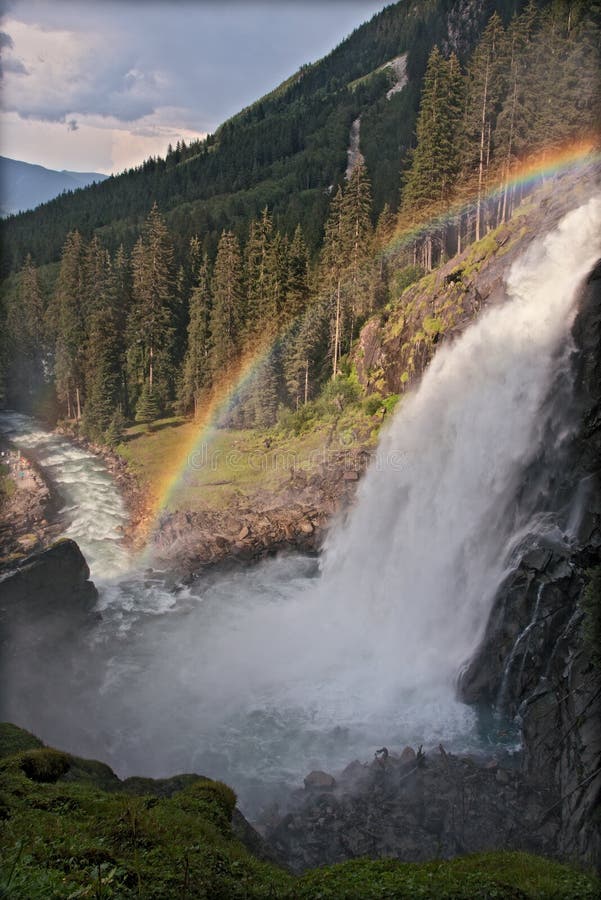 Waterfalls Krimml in Austria Stock Photo - Image of breeze, europe ...