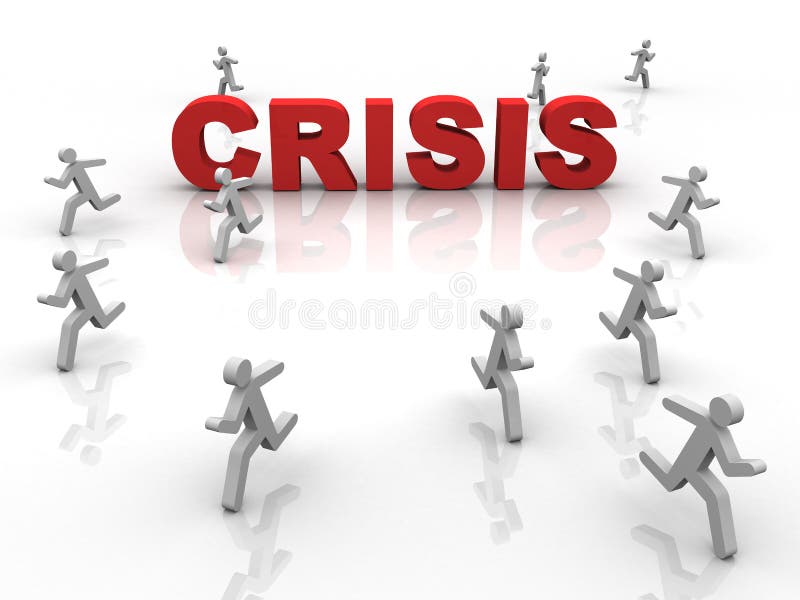 Krise stock abbildung. Illustration von problem, begrifflich - 12796591