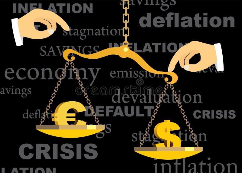 Krise vektor abbildung. Illustration von behausung, gutschrift - 27266237