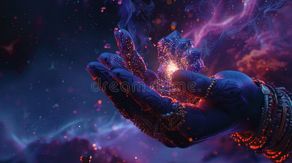 Krishna Hands Stock Illustrations – 113 Krishna Hands Stock ...