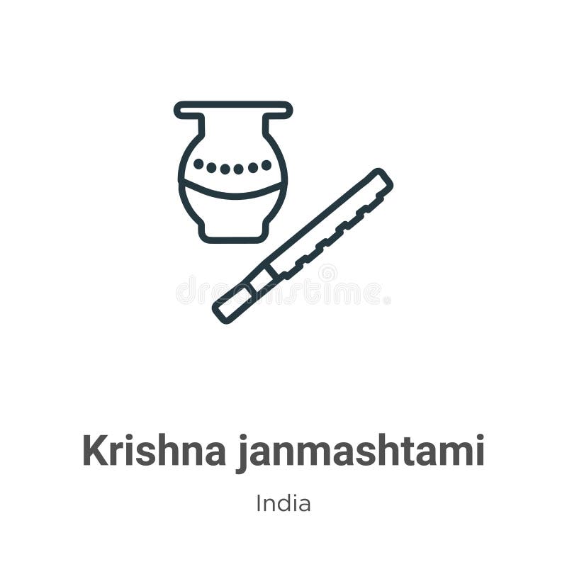 Krishna Outline Vector Icon. Thin Line Black Krishna Icon, Flat Vector ... Krishna Outline Vector Icon. Thin Line Black Krishna Icon, Flat Vector ...