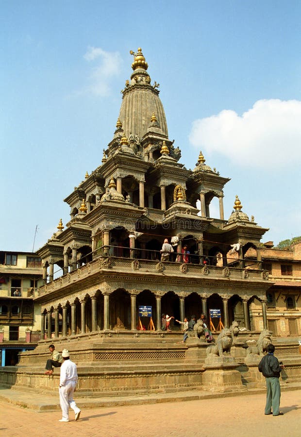 Krishna Mandir, Patan, Nepal Editorial Stock Photo - Image of gompa ...