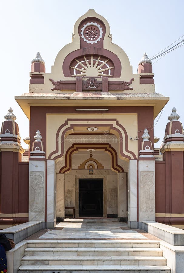 Temple at Mathura India stock image. Image of architecture - 303348323