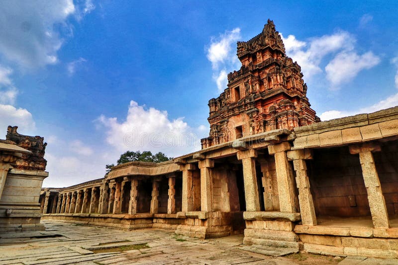 Krishna Temple Side Entrance and Passage in Hampi Karnataka Stock Image ...