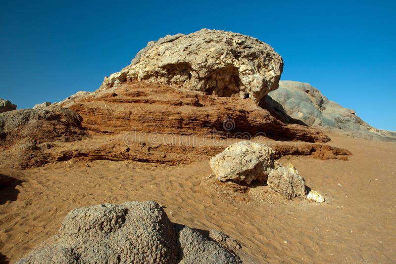 Kristalberg Dichtbij Farafra-oase Stock Foto - Image of landschap ...