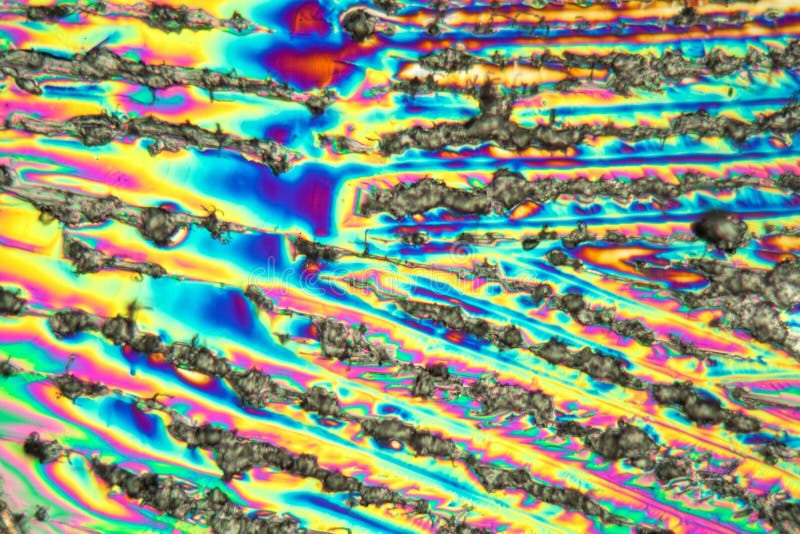 Kristallen Van Kaliumnitraat Onder De Microscoop Stock Afbeelding ...