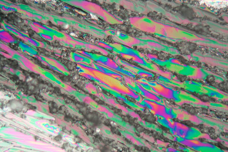 Kristallen Van Kaliumnitraat Onder De Microscoop Stock Afbeelding ...