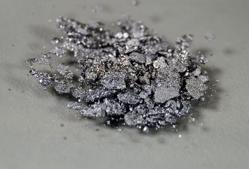 Krystmedel Av Jod, Jod I Metallform Arkivfoto - Bild av objekt, makro ...