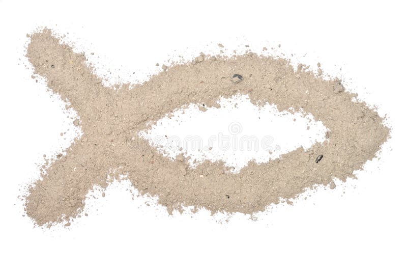 Gyllene kristen fisk stock illustrationer. Illustration av troar - 34624544