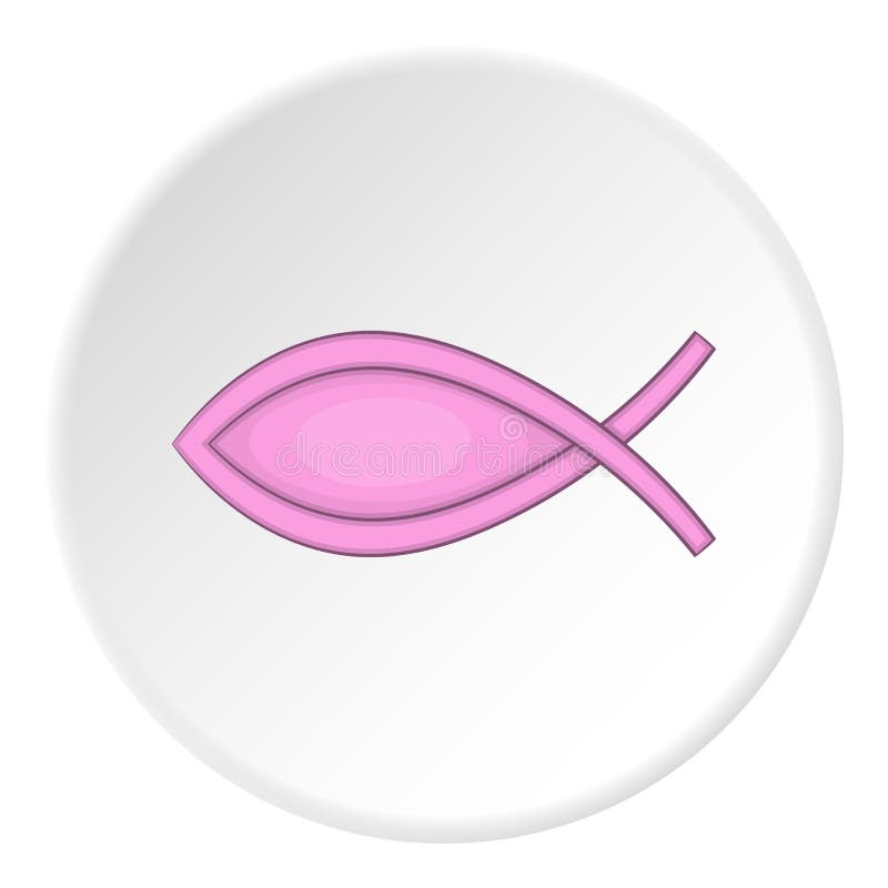 Kristen Fisksymbolsymbol, Tecknad Filmstil Vektor Illustrationer ...
