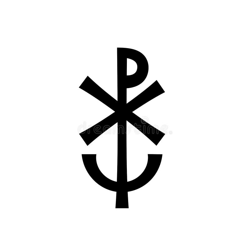 Christogram Som Symbol För Jesuits Ihs Och Som Korsar Tre Naillstre ...