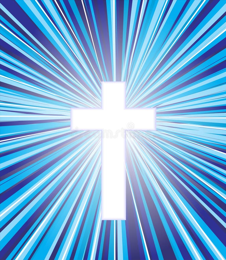 Kristet kors vektor illustrationer. Illustration av bön - 20505901