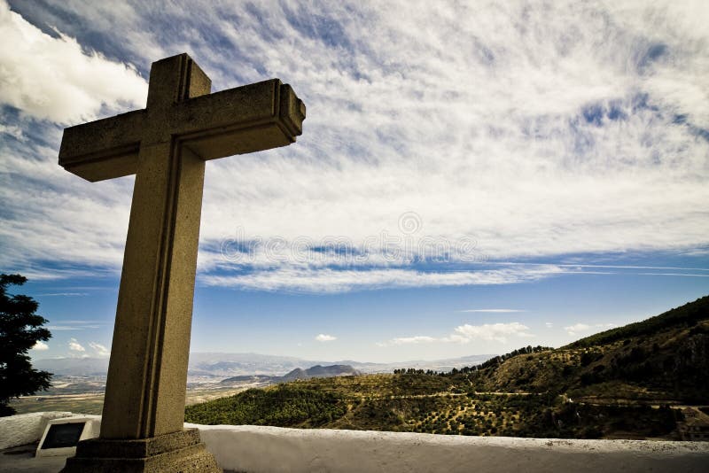 Kristet kors fotografering för bildbyråer. Bild av mörkt - 5765481