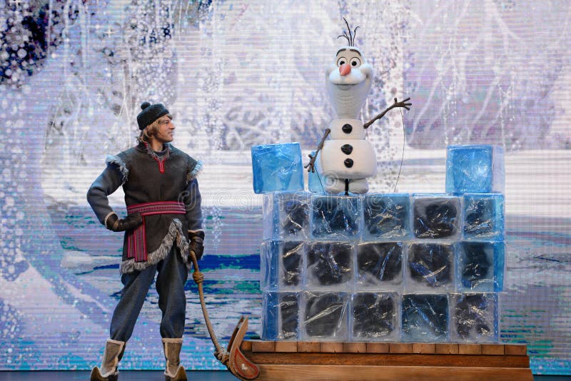 Kristoff e Olaf fotografia editoriale. Immagine di congelato - 93250162