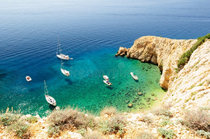 Krk Croazia Cala stock image. Image of isola, bello - 324502765