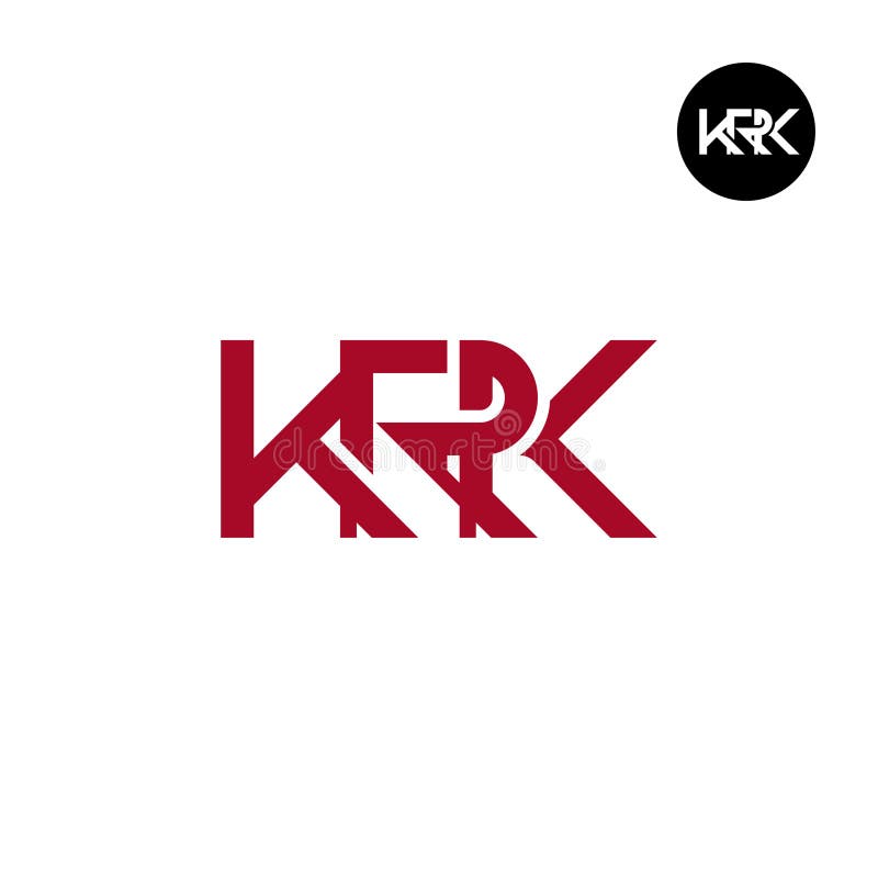 KRK Logo Letter Monogram Design Stock Vector - Illustration of names ...