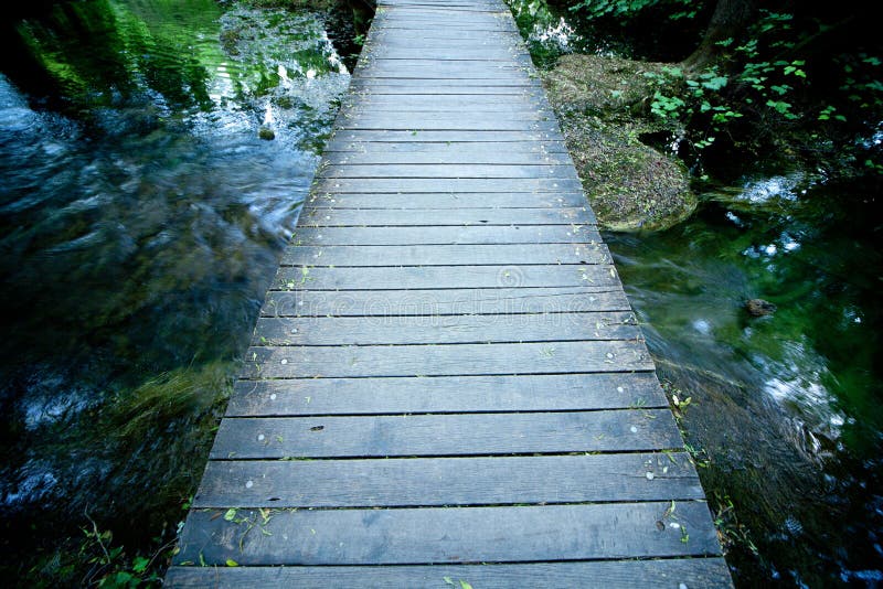 Krka Forest River Wood Path Stock Image - Image of background, travel ...