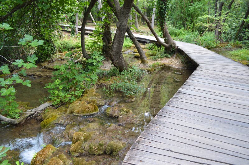 Krka Park Catwalk in Croatia Stock Photo - Image of freshness ...