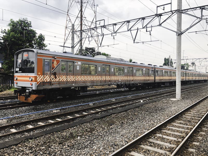 KRL Train Parks in Klaten Station. Indonesia, Klaten : August 2021 ...