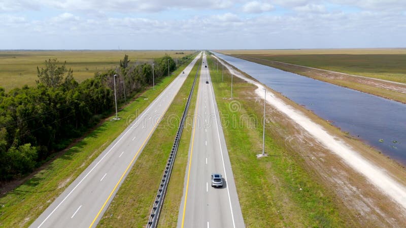 Krome Avenue Miami 4k stock footage. Video of drone - 313432056