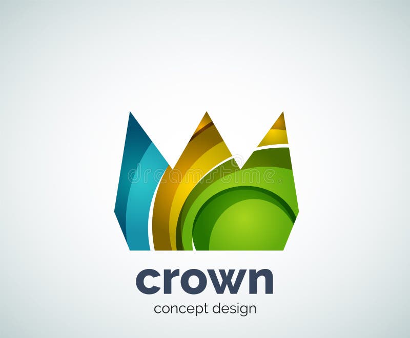 Krona Logo Template vektor illustrationer. Illustration av utformning ...