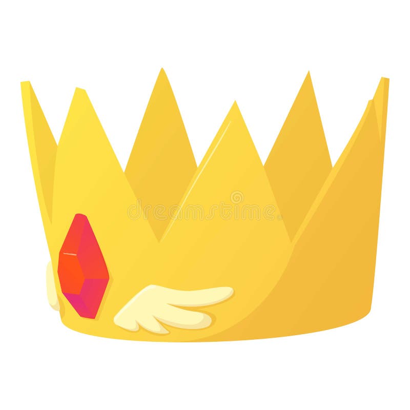 Kronasymbol, Tecknad Filmstil Vektor Illustrationer - Illustration av ...