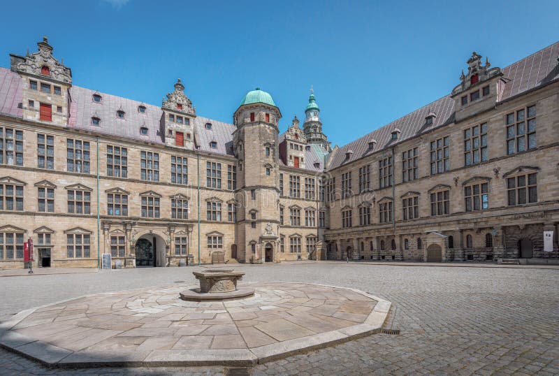 Kronborg Castle Courtyard - Helsingor, Denmark Editorial Photography ...