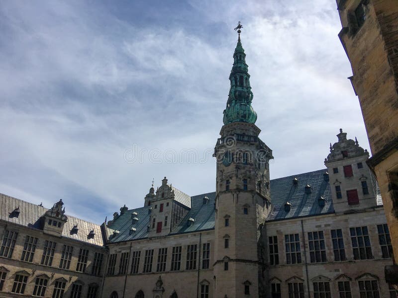 Kronborg Castle Seen from the Courtyard Stock Image - Image of ...
