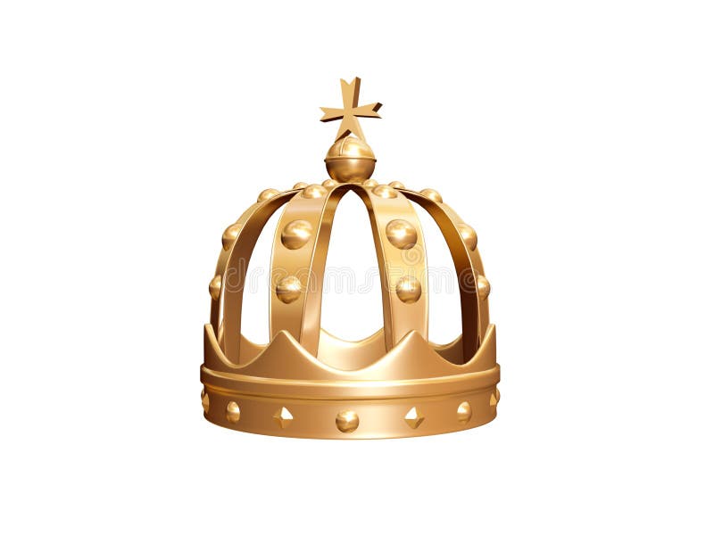 Krone stock abbildung. Illustration von hintergrund, kugel - 8518306