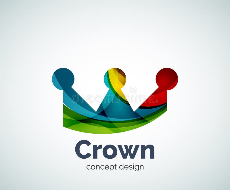 Krone Logo Template vektor abbildung. Illustration von abbildung - 79159899