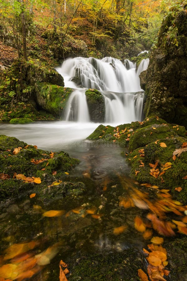Kropa cascades stock image. Image of bohinj, blur, waterfall - 35859815