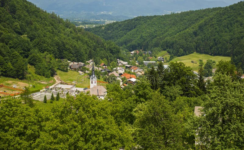 Kropa, Slovenia stock image. Image of touristic, town - 33572673