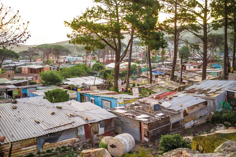 Luchtmening Van Krottenwijk in Mexico-City Stock Foto - Image of ...