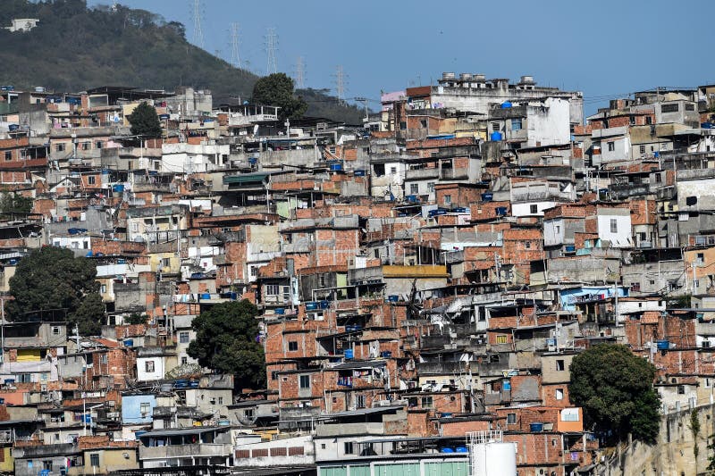 Krottenwijk Rio de Janeiro stock foto. Image of stad - 80169924