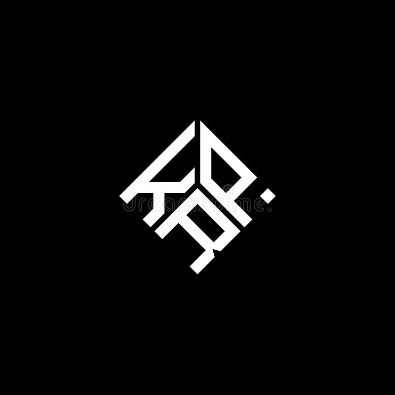 KRP Letter Logo Design on Black Background. KRP Creative Initials ...