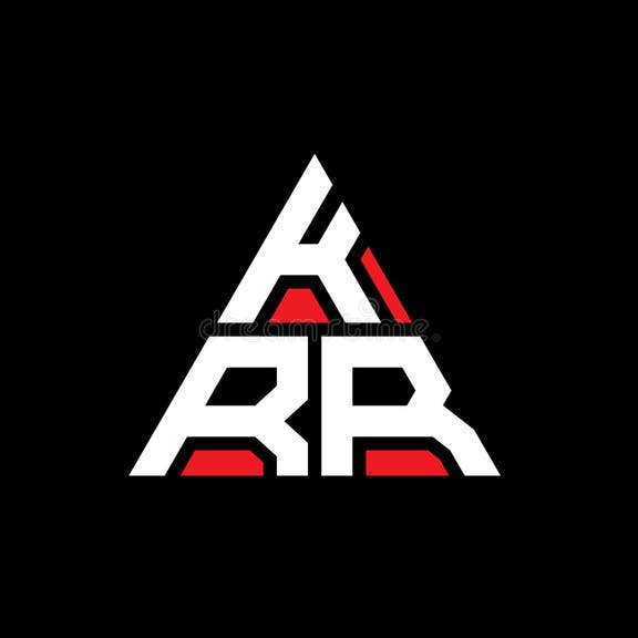 KRR Triangle Letter Logo Design with Triangle Shape. KRR Triangle Logo ...