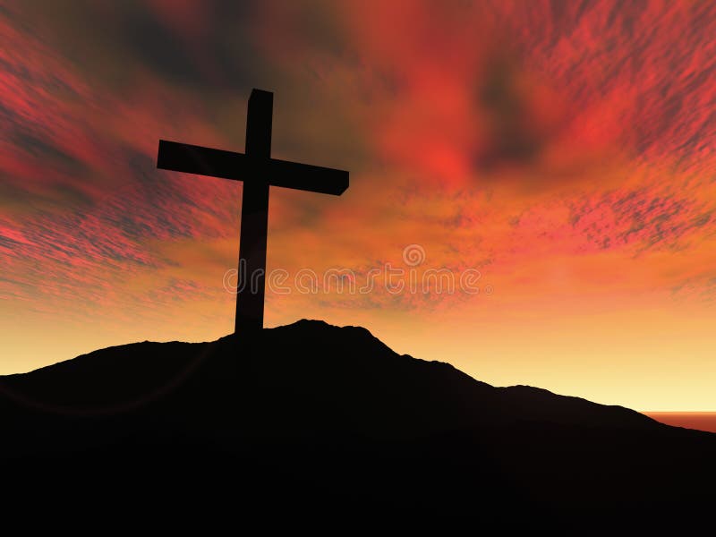 Kruis stock illustratie. Illustration of katholiek, kruisiging - 3419318