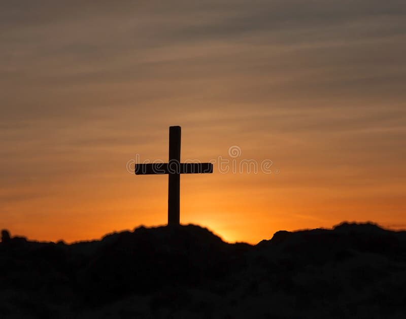 Kruis op Golgotha stock afbeelding. Image of grafisch - 38838605